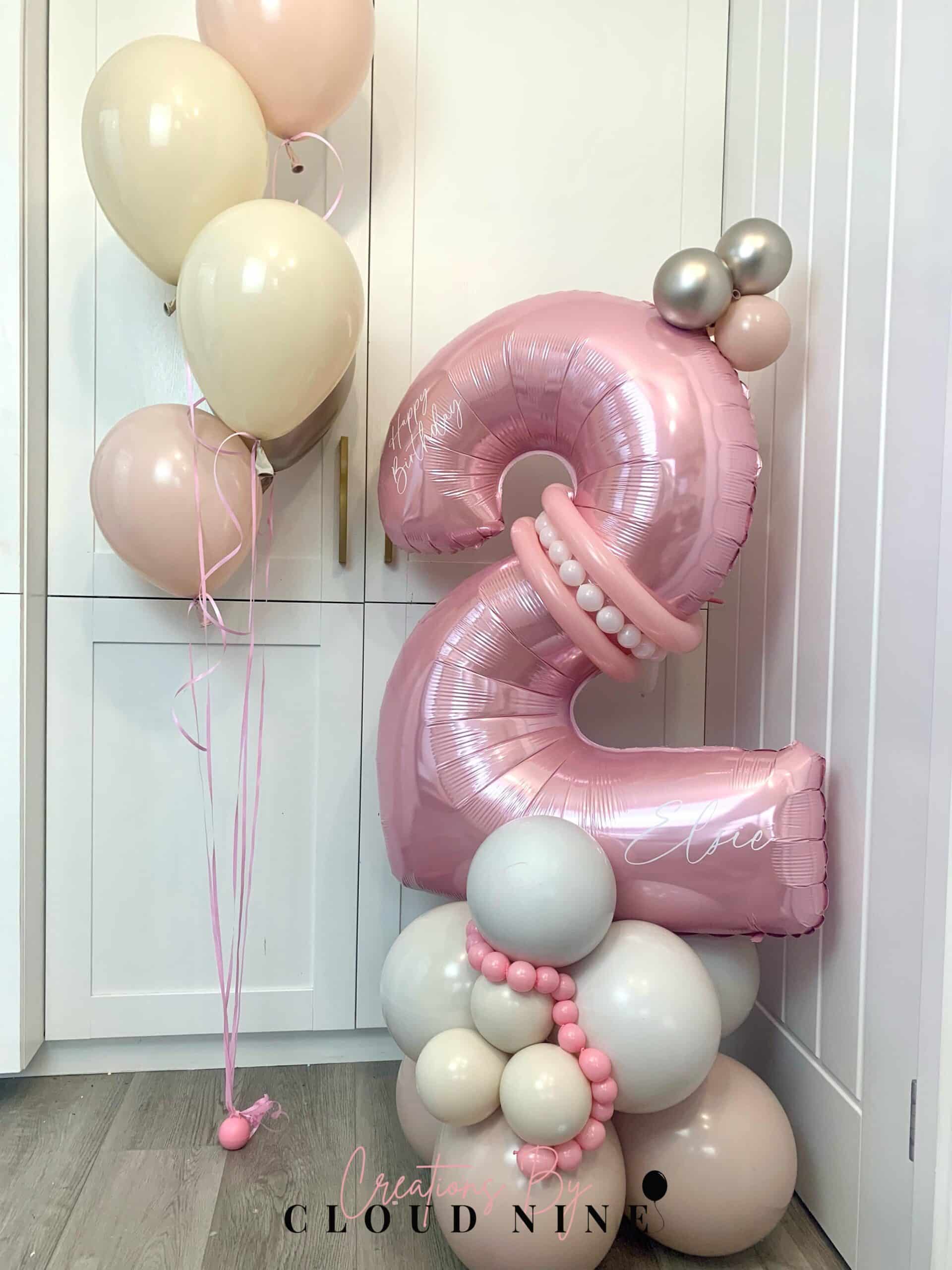 Themed Number Balloons Stack (One Number) - Creations By Cloud Nine